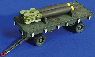 Verlinden Bomb Trailer w/Snakeeyes Bombs Resin Model Military Vehicle ...