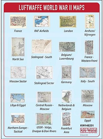 Warbird 1/48 German Luftwaffe WWII Maps