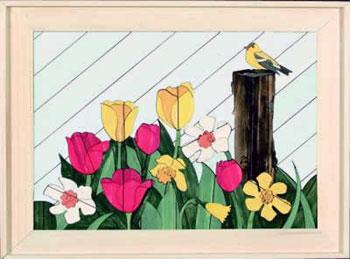 Woodscapes Yellow Finch WoodScape Art Kit 20x15'' #1116