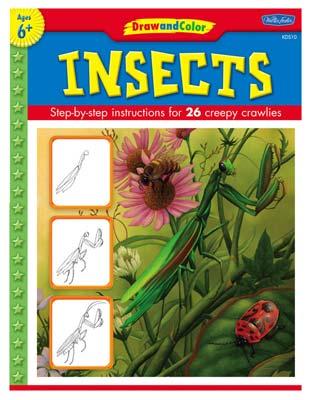 WalterFoster Draw & Color Insects Book (Ages 6+)
