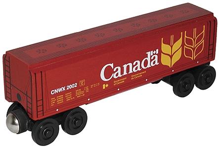 Whittle Wooden Toy Train- Covered Hopper Canadian Wheat #100351
