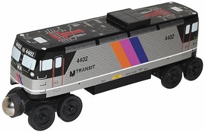 Whittle Wooden Toy Train- ALP Engine New Jersey Transit #56200