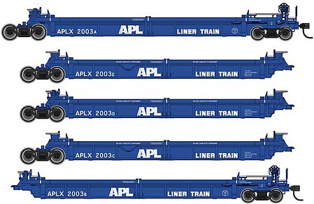 WalthersMainline Thrall 5-Unit Rebuilt 40' Well Car - Ready to Run