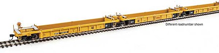 WalthersMainline Thrall 5-Unit Rebuilt 40' Well Car Trailer-Train DTTX #748204 HO Scale Model ...