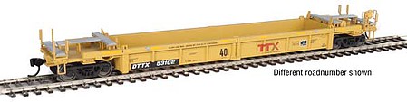 WalthersMainline Thrall Rebuilt 40' Well Car TTX DTTX #53200 HO Scale Model Trian Freight Car #8417