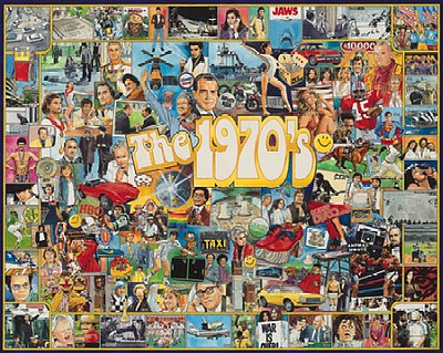 WhiteMount The 1970s Events & Famous People Collage Puzzle (1000pc)