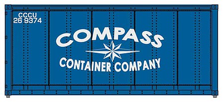 Walthers-Acc 20' Compass Container Company Smooth Side Container