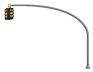 Walthers Hanging Traffic Light - 4-Way HO Scale Model Railroad Street ...