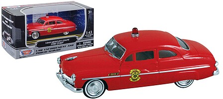Wow 1/43 1949 Mercury Fire Chief Car (Assembled Die Cast)