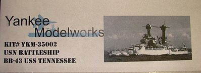 Yankee 1/350 USS Tennessee BB43 Tennessee Class Battleship 1941 Kit #35002