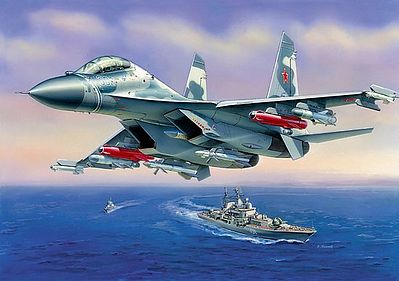 Zvezda Sukhoi Su30KN Russian Multi-Role Fighter Plastic Model Airplane ...
