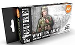 AK WWII US Uniforms Acrylic Paint Set (6 Colors)