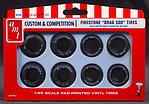AMT Spokes & Stripes Wheel & Tire Pack Plastic Model Tire Wheel Kit 1/ ...