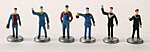 Preiser Engine Driver, Firemen Model Railroad Figure HO Scale #10717