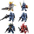 Banda-Figures FW Gundam Converge Set No.22 (10) Snap Together Plastic ...