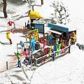 Preiser Downhill Skiers (6) Model Railroad Figures HO Scale #10313