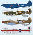 Lifelike-Decals 1/72 Lifelike Decals Spitfire p-4