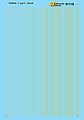 Microscale Striping 3'' & 4-3/4'' Yellow HO Scale Model Railroad Decal ...