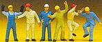Preiser People Working Construction Workers (10) Model Railroad Figures ...
