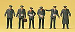 Preiser Railroad Personnel Railway Workers (7) Model Railroad Figures ...