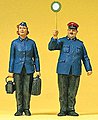 Preiser Controller & Conductor Model Railroad Figures G Scale #44920