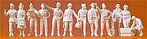 Preiser German Army Soldiers on Parade Ground (26) 1/72 Scale Model Figures #72535