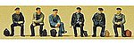 Preiser Ships Crewmen Model Railroad Figures N Scale #79137