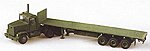 Trident 20' Single Axle Container Chassis w/20' Container HO Scale Model Railroad Vehicle #90181