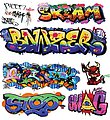 Blair-Line Mega Set Modern ''Tagger'' Graffiti Decals - #6 pkg(9) N ...