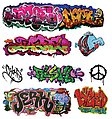 Blair-Line Mega Set Modern ''Tagger'' Graffiti Decals - #6 pkg(9) N ...