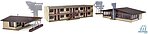 Walthers Vintage Motor Hotel Kit - 10-3/16 x 4 x 2-5/8'' 25.8 x 10.1 x ...