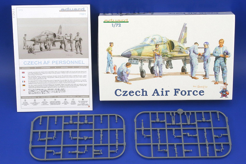 Czech Air Force Personnel -- Plastic Model Military Figure Kit -- 1/72 ...