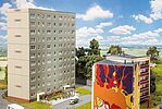 Faller P2-Style 3-Story High Rise Apartment Kit