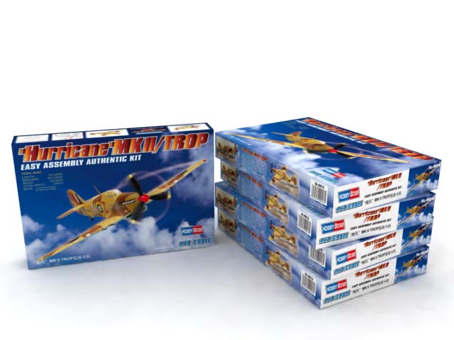 Hurricane MKII/Trop -- Snap Together Plastic Model Aircraft kit -- 1/72 ...