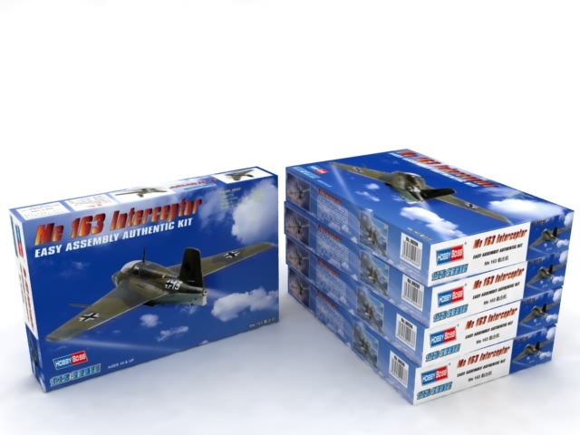 EB Messerschmitt Me 163 Fighter -- Plastic Model Airplane Kit -- 1/72 ...