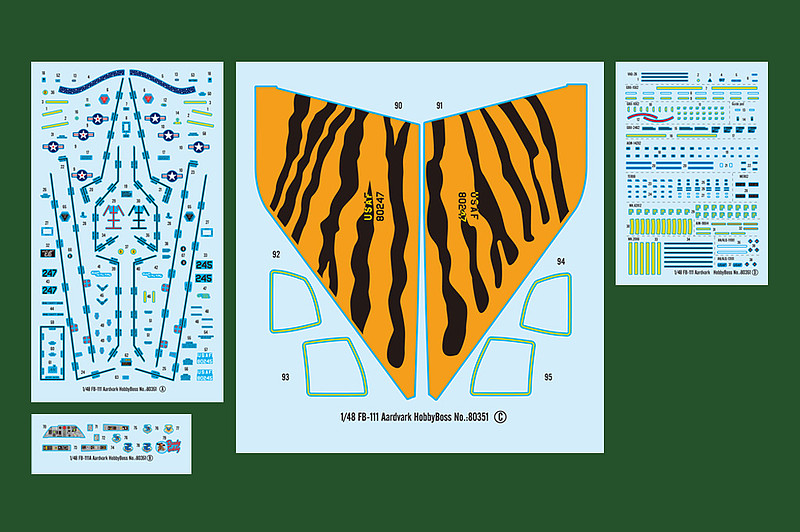 FB-111 Aardvark -- Plastic Model Airplane Kit -- 1/48 Scale -- #80351 ...