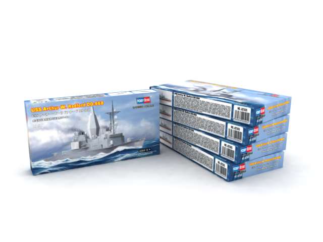 USS A.W.Radford DD-968 -- Plastic Model Military Ship -- 1/1250 Scale ...