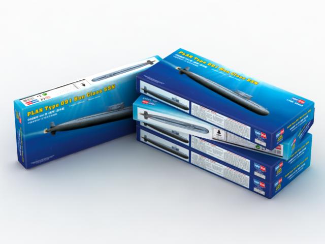 PLAN Type 091 Han Class SSN Submarine -- Plastic Model Military Ship ...