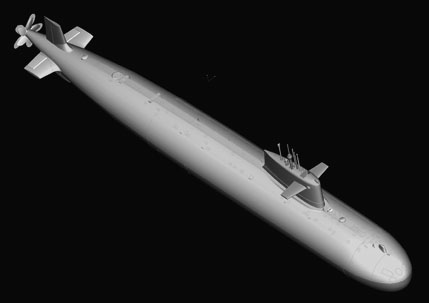 PLAN Type 091 Han Class SSN Submarine -- Plastic Model Military Ship ...