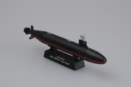 USS SSN-21 Seawolf Attack Submarine -- Plastic Model Military Ship Kit ...