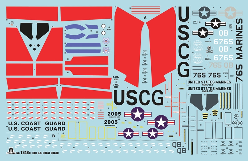 C-130J US Coast Guard -- Plastic Model Airplane Kit -- 1/72 Scale ...