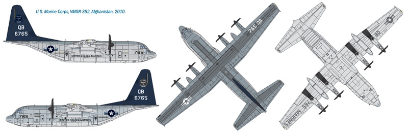 C-130J US Coast Guard -- Plastic Model Airplane Kit -- 1/72 Scale ...