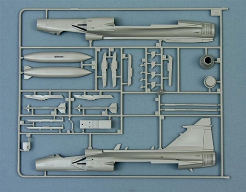 JAS 39 A Gripen -- Plastic Model Airplane Kit -- 1/48 Scale -- #552638 ...