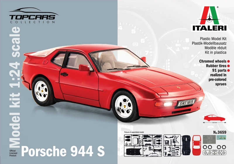 Porsche 944 S -- Plastic Model Car Kit -- 1/24 Scale -- #553659 ...