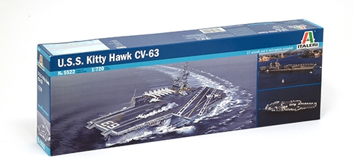 USS Kitty Hawk CV-63 -- Plastic Model Military Ship Kit -- 1/720 Scale ...