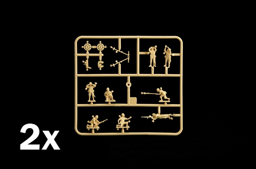 Japanese 70mm Gun Support Team -- Plastic Model Military Figure Kit ...