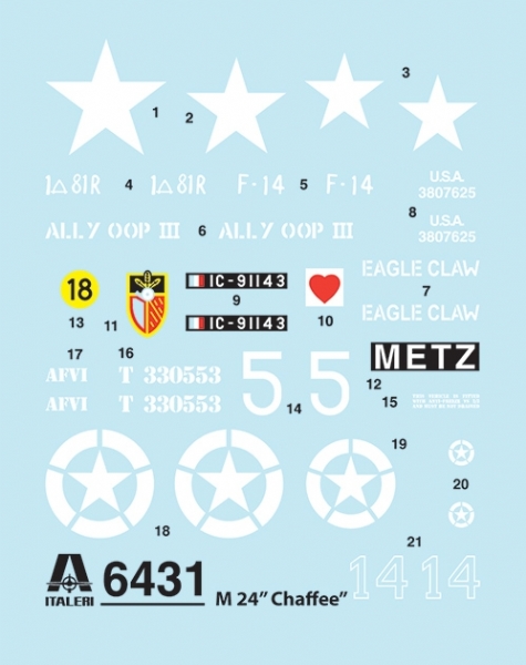 M24 Chaffee Early Tank -- Plastic Model Military Vehicle Kit -- 1/35 ...