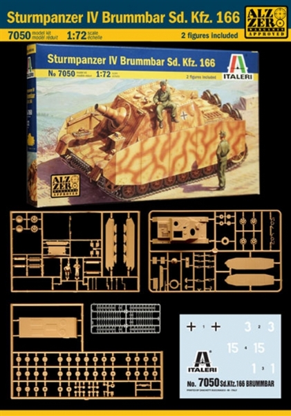 Sd.Kfz Sturmpanzer IV Brummbar -- Plastic Model Military Vehicle Kit ...