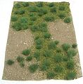 JTT Grassland Mat (Earth Base w/Grassy Tufts) Green