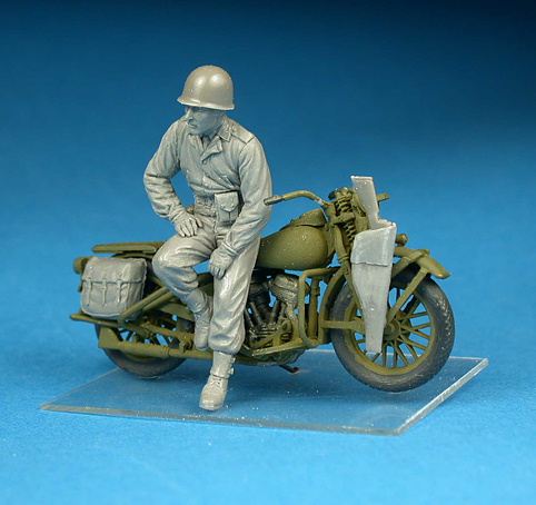 US Military Police 2 w/2 Motorcycles -- Plastic Model Military Figure ...